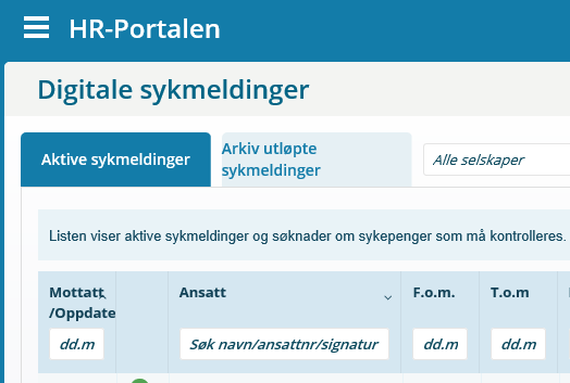 Kurs - digital sykemelding: Kursets forside